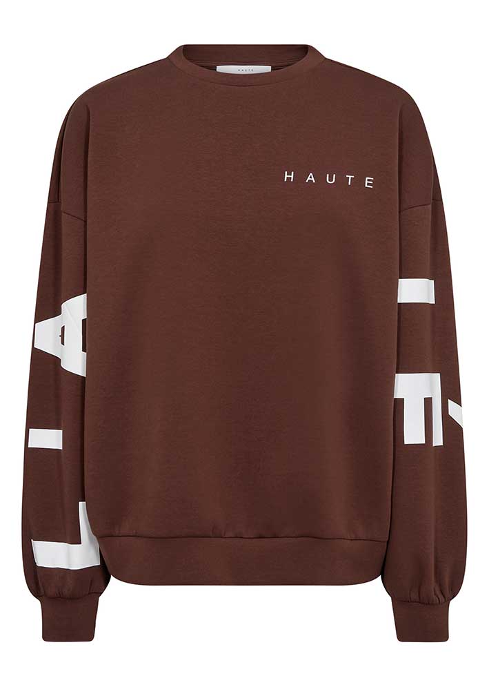 Haute L'Amitie Maxi Split Logo Sweat - Mocca – Acorns